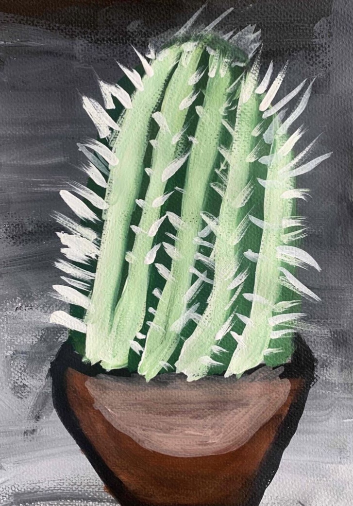 Cactus Acrylic Painting Lesson - THAT ART TEACHER